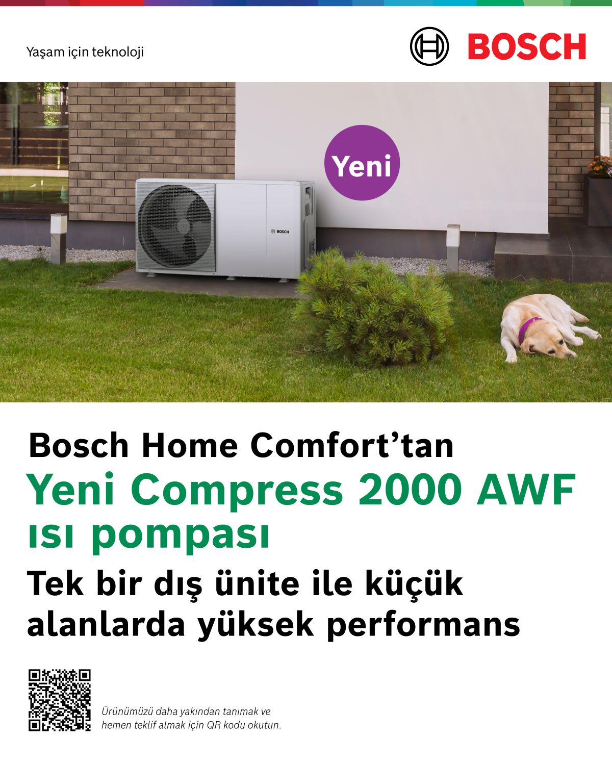 Bosch Home Comfort'tan Yeni Nesil Isı Pompası: Compress 2000 AWF